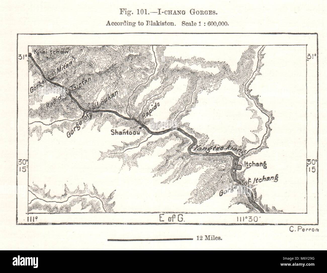 Yichang Skyline At The Yangtze River