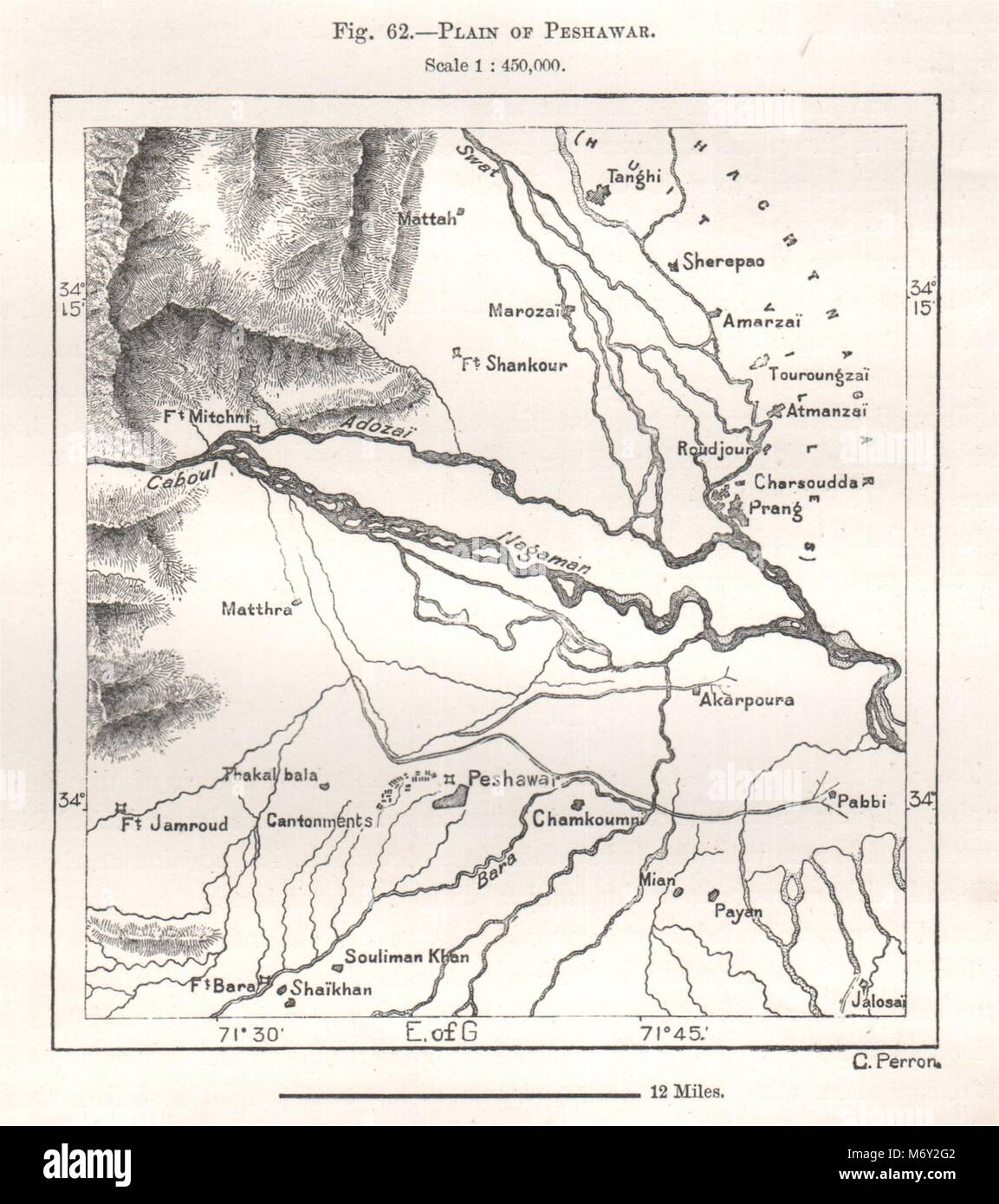 Peshawar map hi-res stock photography and images - Alamy