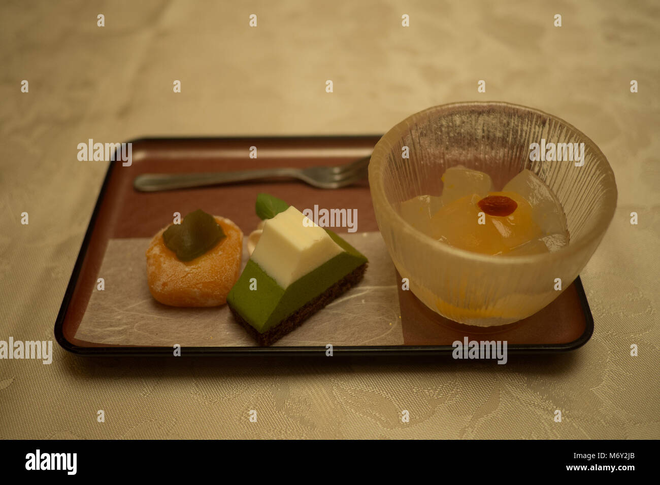 Dessert served at the end of a traditional Japanese dinner also known ...