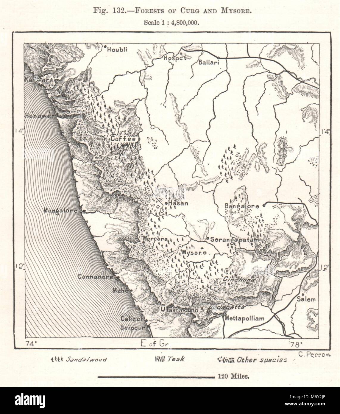 Mysore map hi-res stock photography and images - Alamy