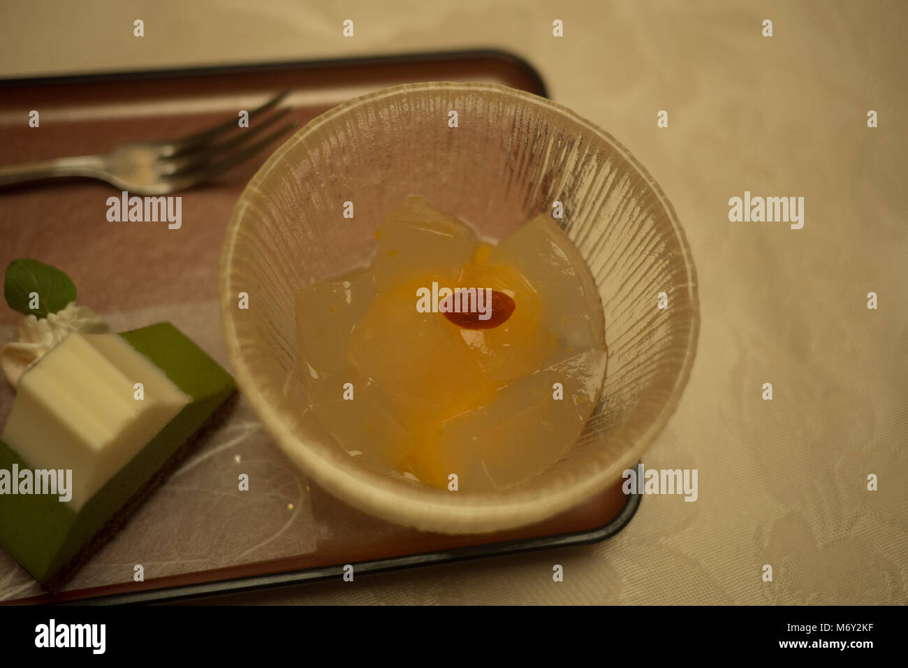 Dessert served at the end of a traditional Japanese dinner also known ...