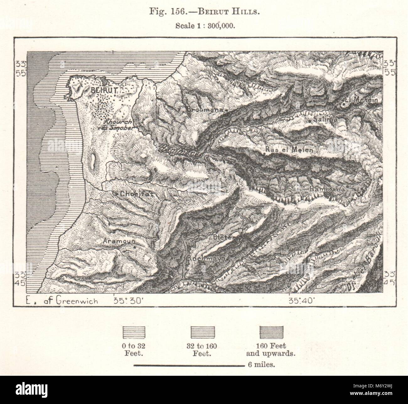 Map of beirut hi-res stock photography and images - Alamy