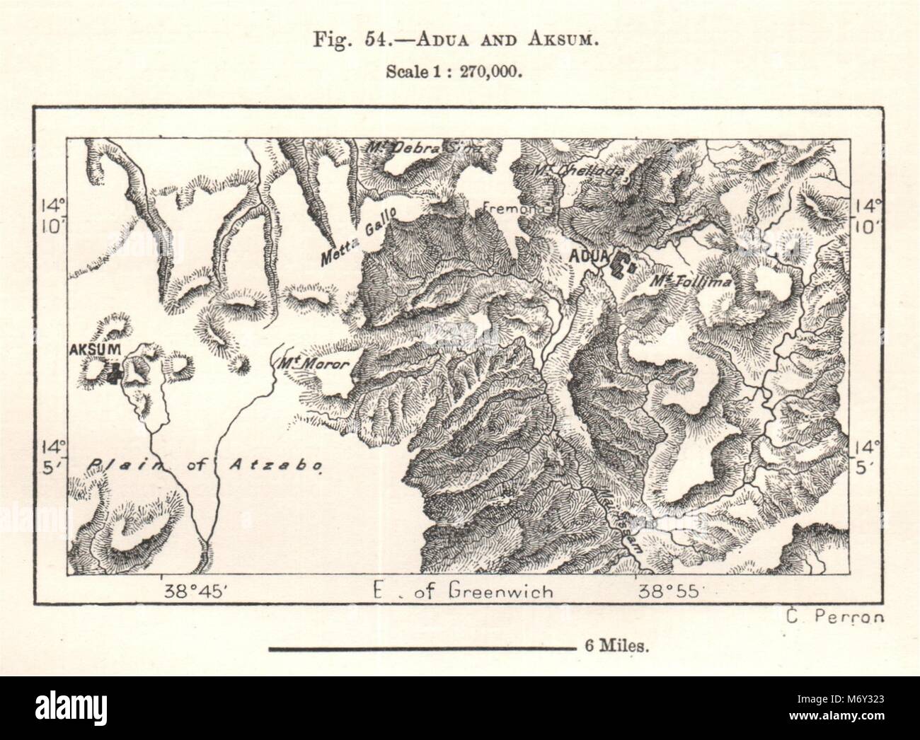 Vintage ethiopia map hi-res stock photography and images - Alamy