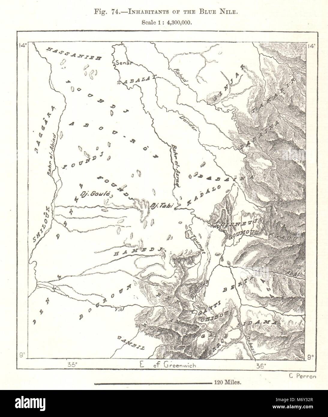 Antique map of sudan hi-res stock photography and images - Alamy
