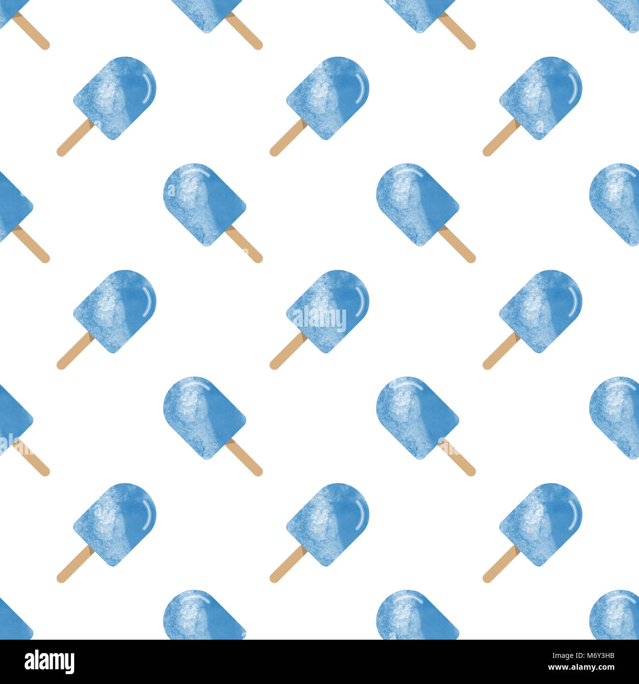 Seamless background image colorful watercolor texture popsicle pattern ...