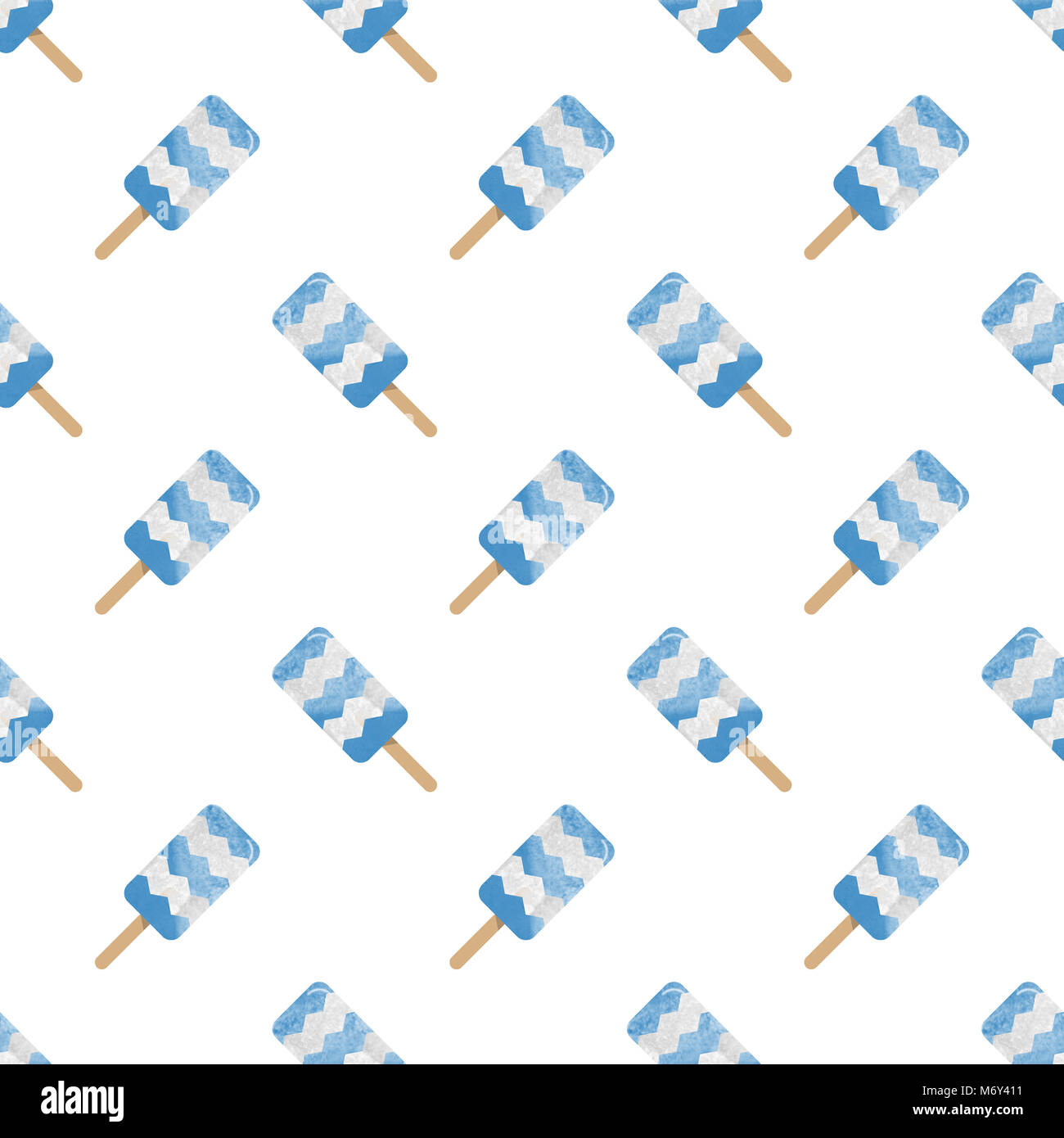 Seamless background image colorful watercolor texture popsicle pattern ...