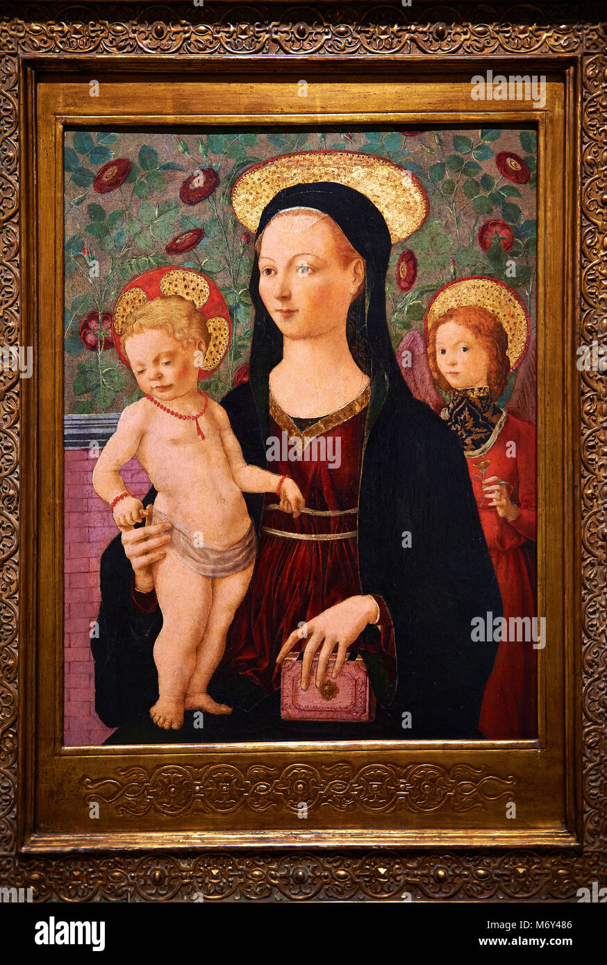 Gothic altarpiece of Madonna and Child possibly by Francesco del Cossa ...