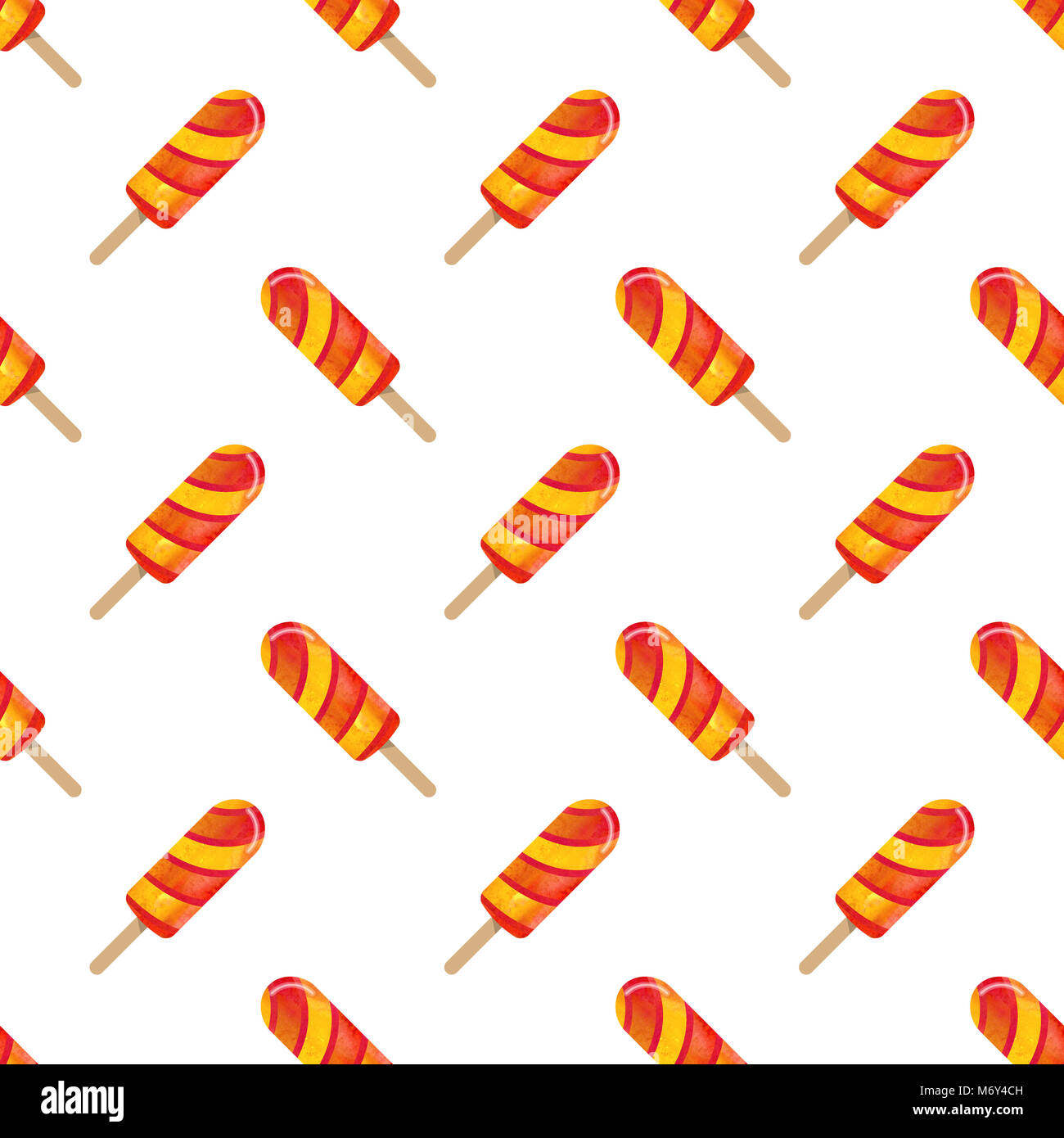 Seamless background image colorful watercolor texture popsicle pattern ...