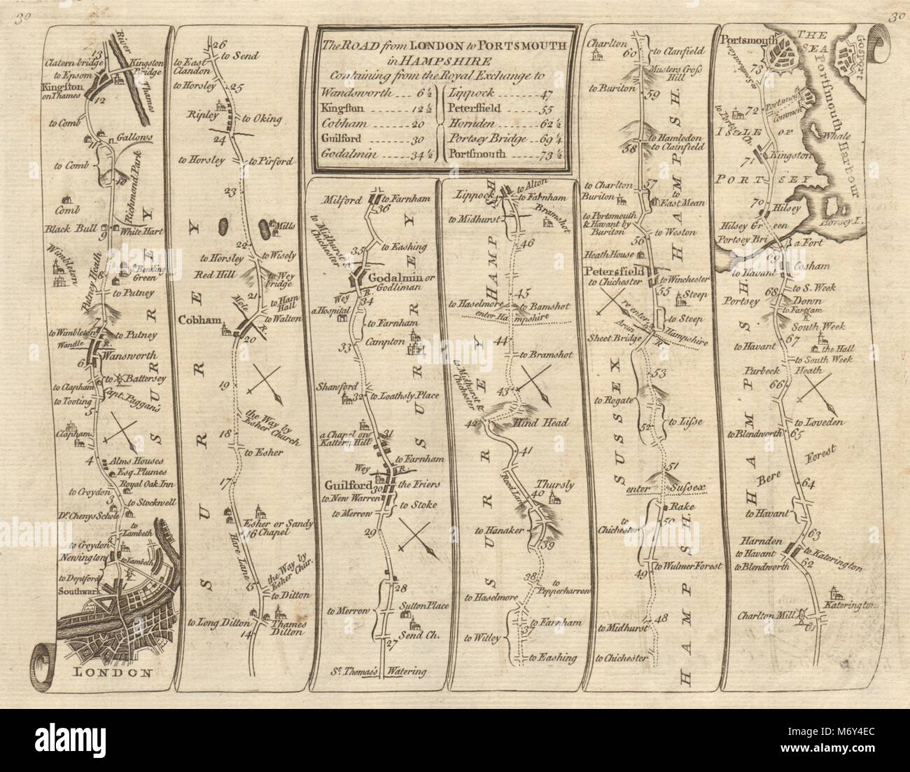 Map of godalming hi-res stock photography and images - Alamy
