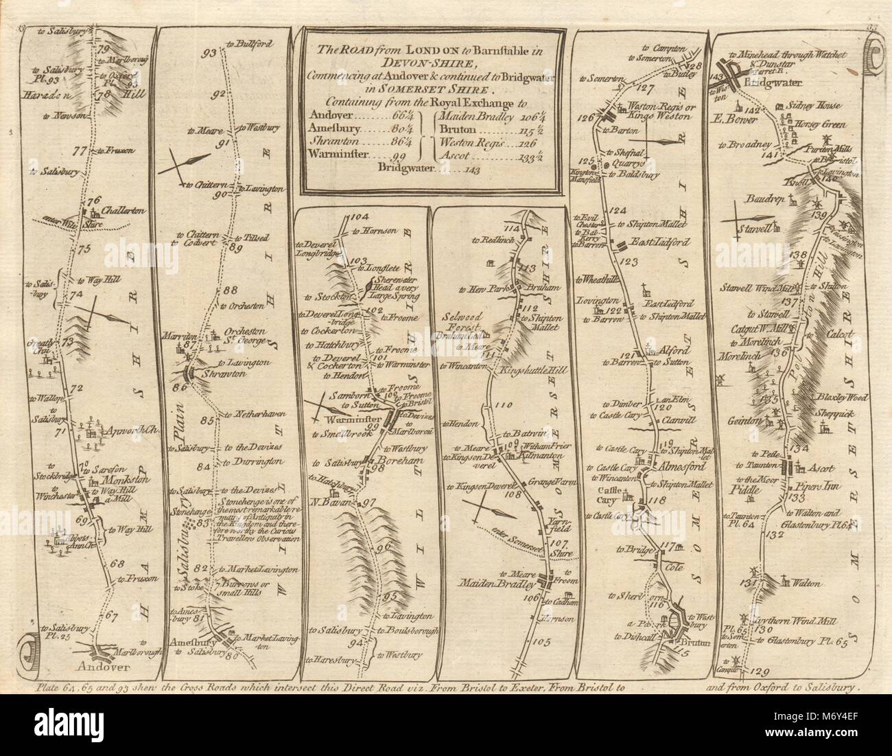 Map of warminster hi-res stock photography and images - Alamy