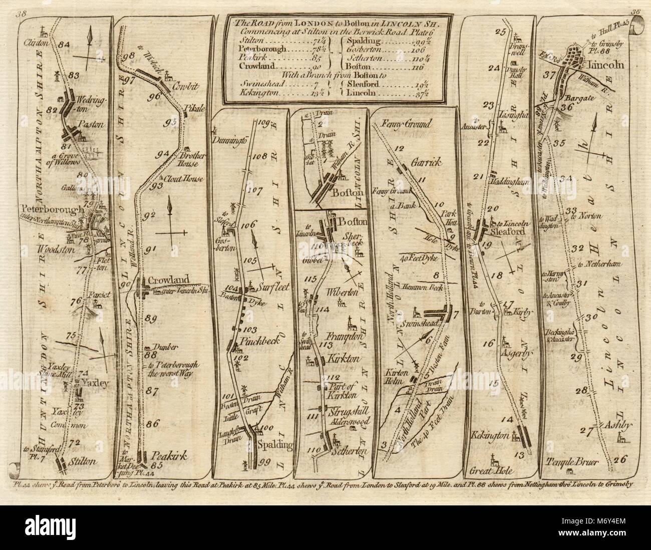 Spalding lincolnshire map hi-res stock photography and images - Alamy