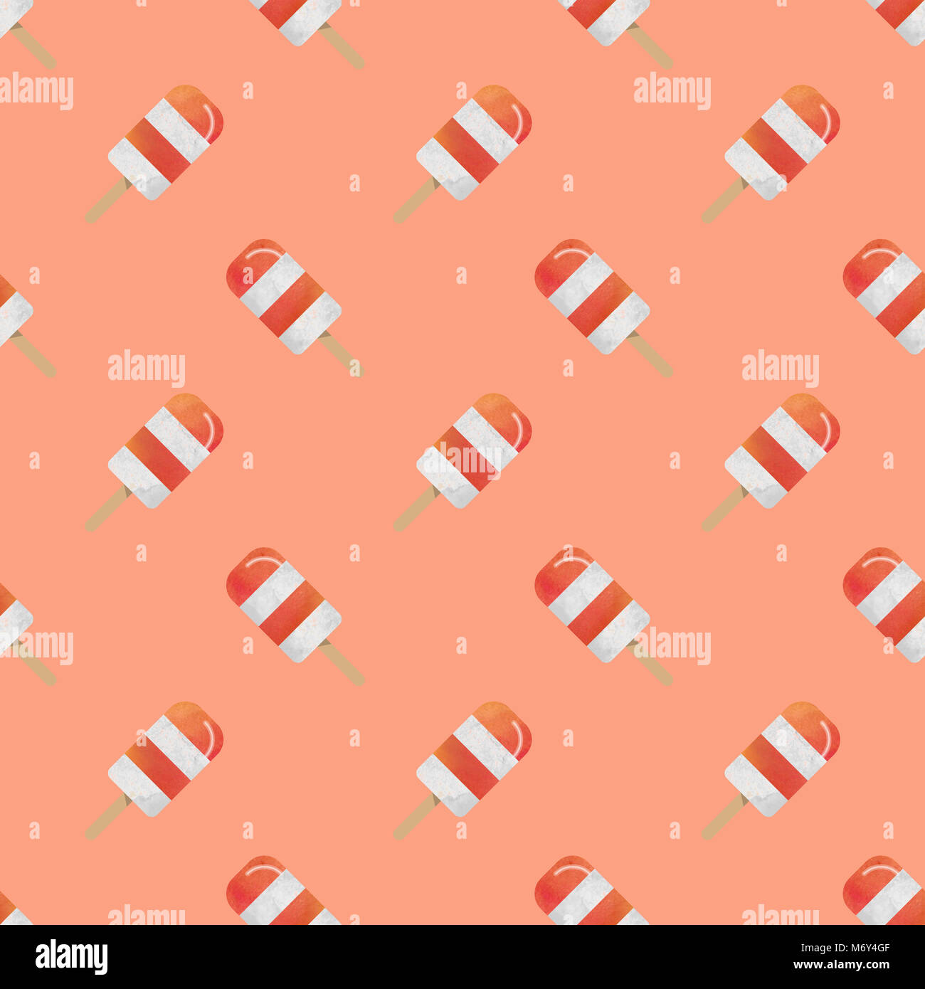 Seamless background image colorful watercolor texture popsicle pattern ...