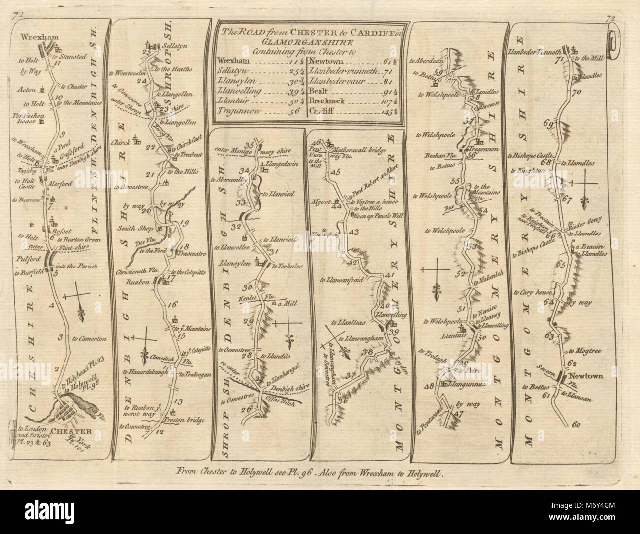 Map of wrexham hi-res stock photography and images - Alamy