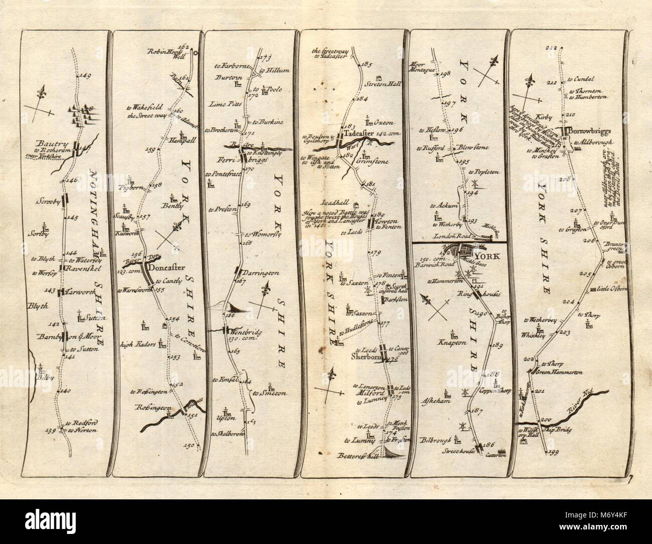 Map of boroughbridge hi-res stock photography and images - Alamy