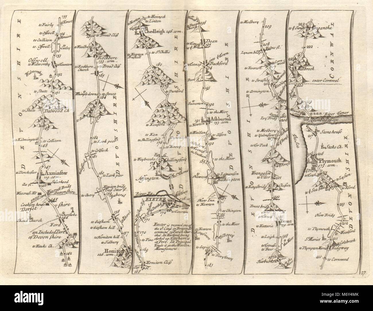 Map of axminster hi-res stock photography and images - Alamy