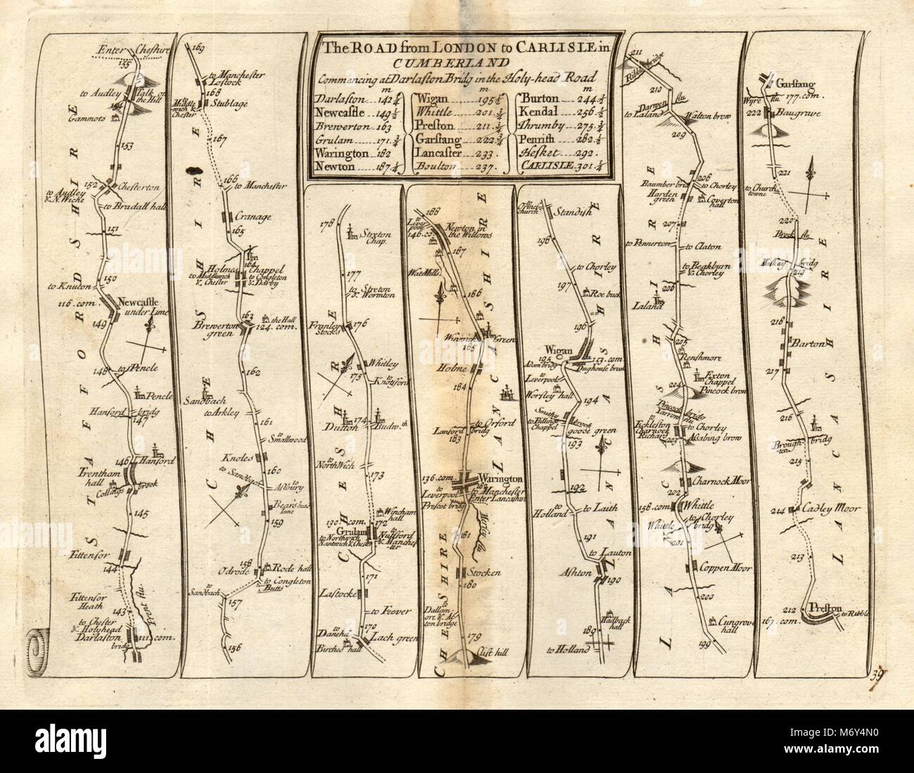 Map of leyland hi-res stock photography and images - Alamy