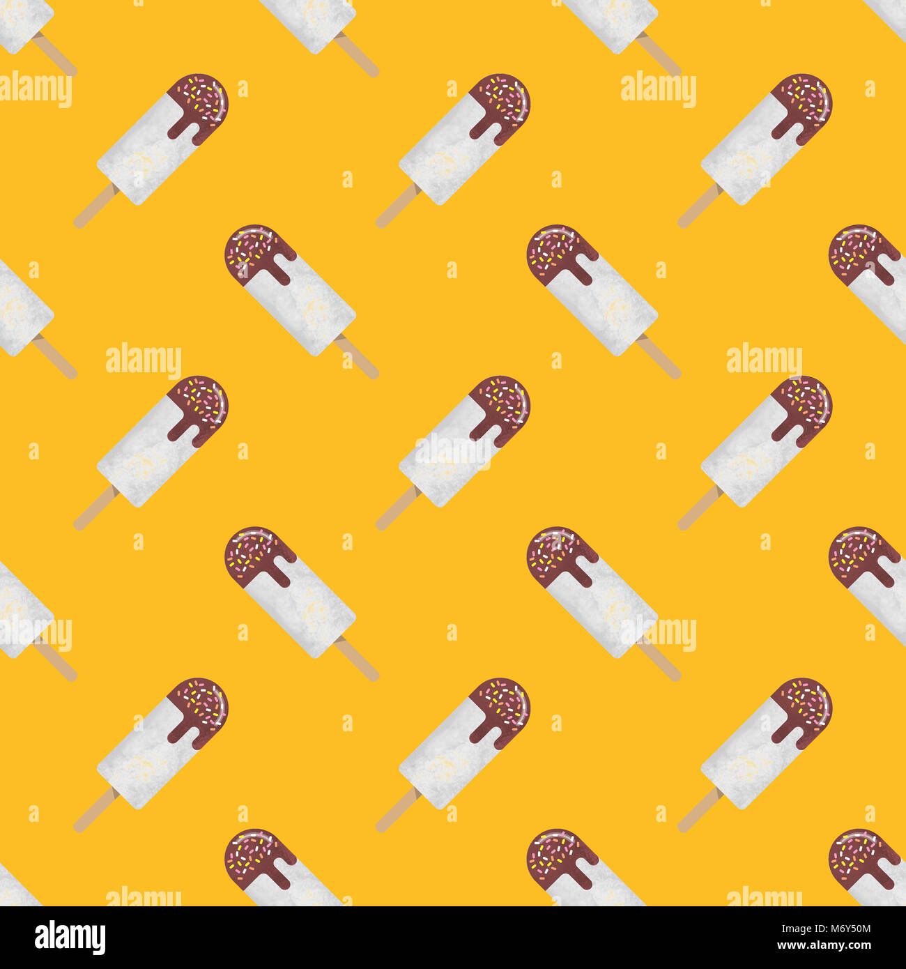 Seamless background image colorful watercolor texture popsicle pattern ...