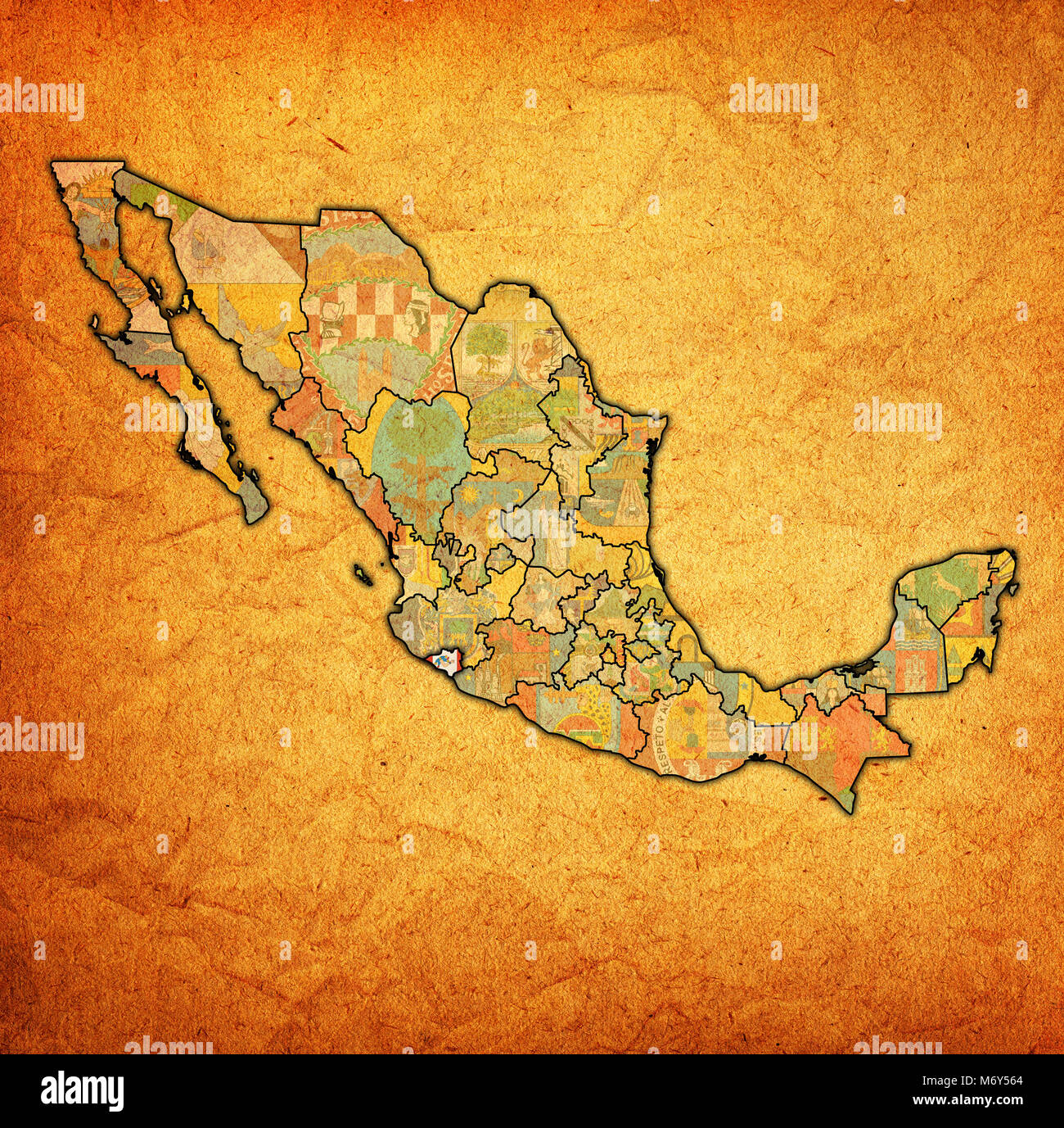 Colima mexico map hi-res stock photography and images - Alamy