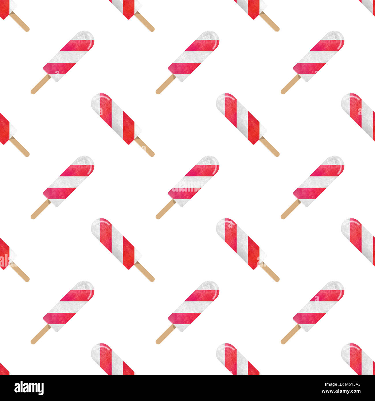 Seamless background image colorful watercolor texture popsicle pattern ...
