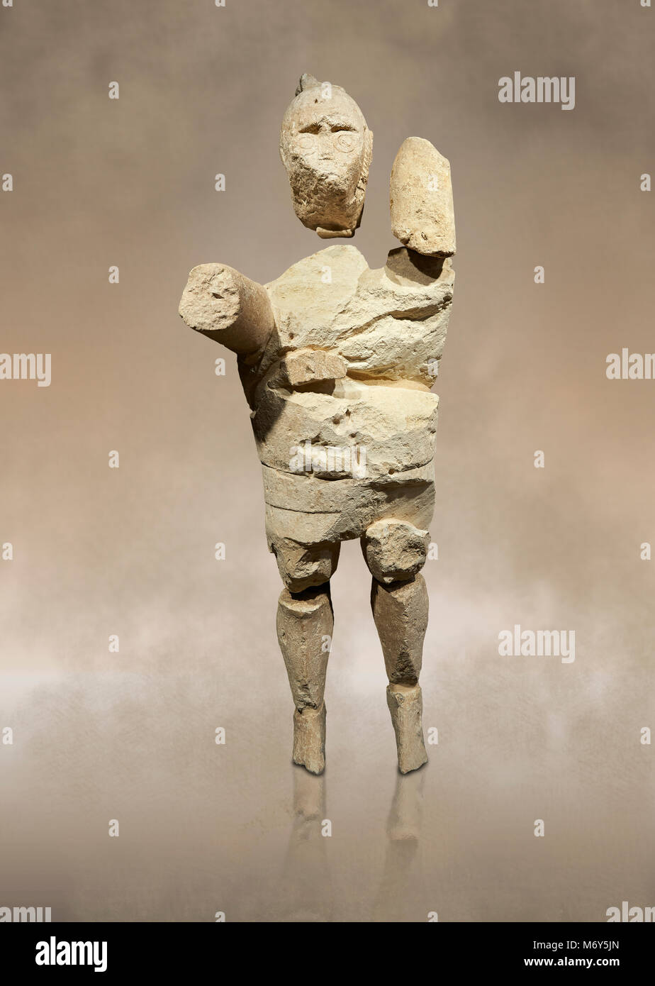 9th century BC Giants of Mont'e Prama Nuragic stone statue of a boxer ...