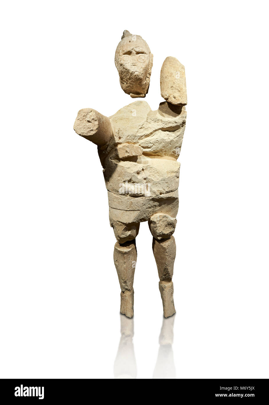 9th century BC Giants of Mont'e Prama Nuragic stone statue of a boxer ...