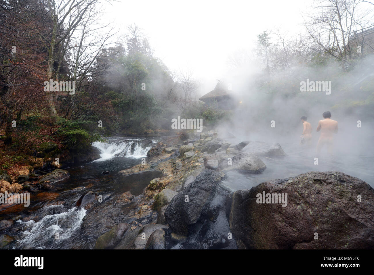 The riverside Yamamizuki Rotenburo ( outdoor hot spring bath ) in ...
