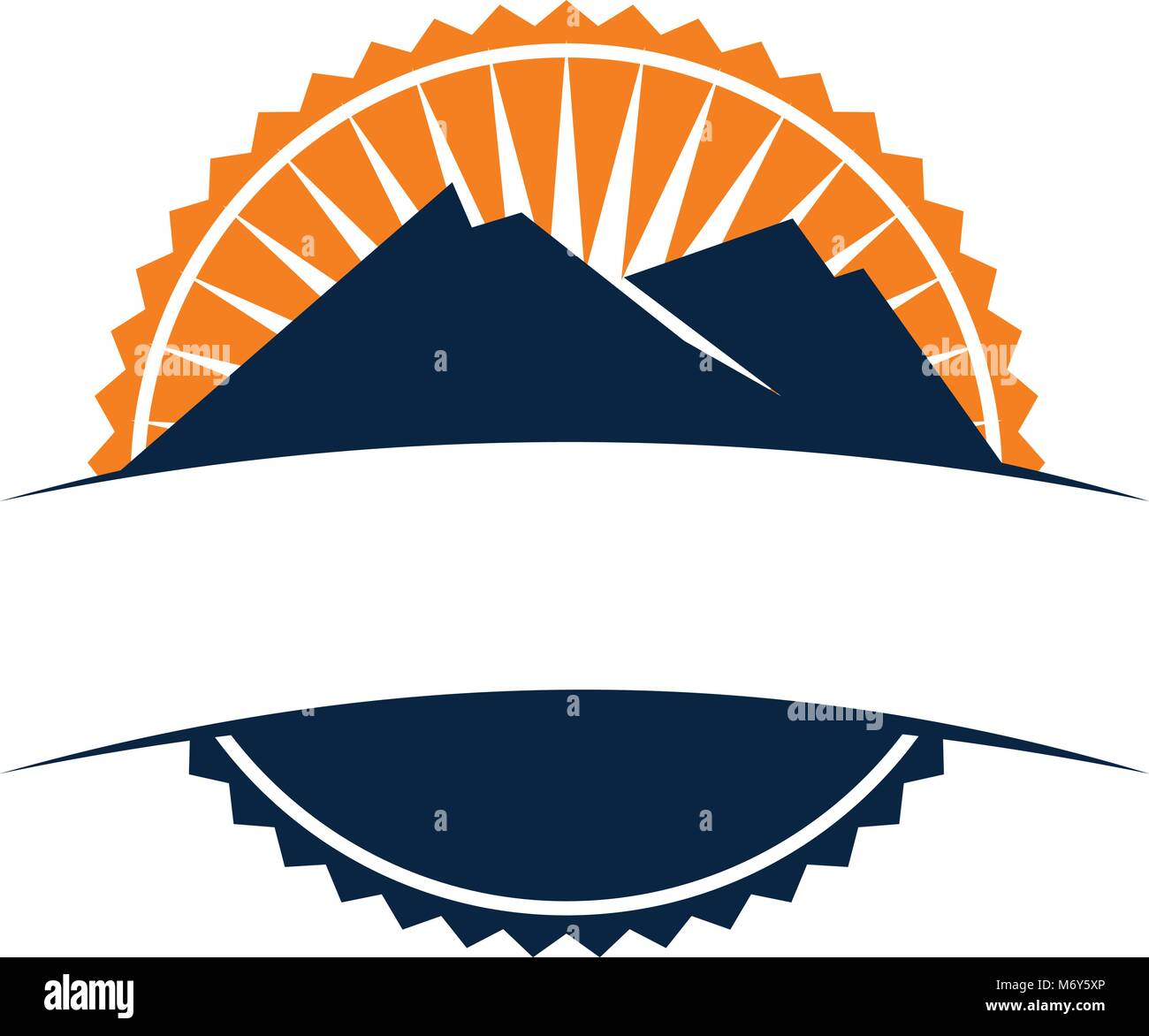 Mountain Emblem Template Blank Stock Vector Image & Art - Alamy
