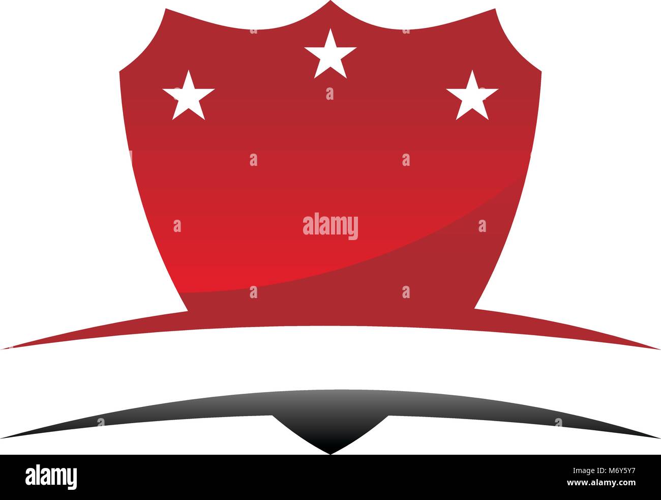 Shield Emblem Template Blank Stock Vector Image And Art Alamy