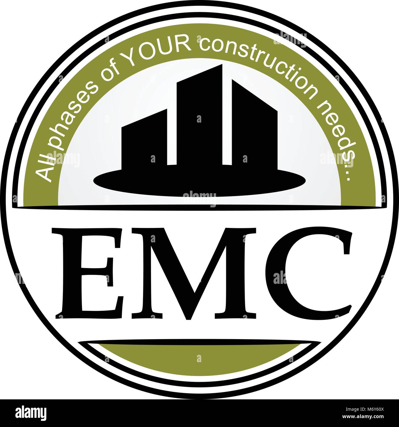 Letter EMC Real Estate Emblem Template Stock Vector Image & Art - Alamy