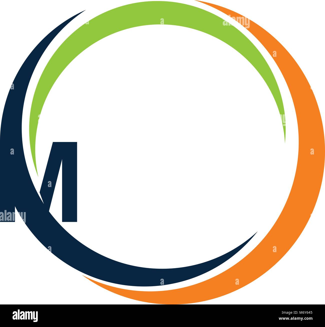 Modern Logo Solution Letter M Stock Vector Image & Art - Alamy