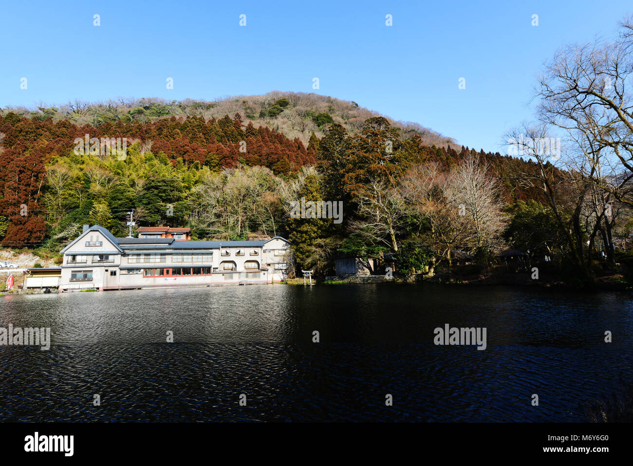 Kinrin Lake in Yufu, Oita prefecture, Japan Stock Photo - Alamy