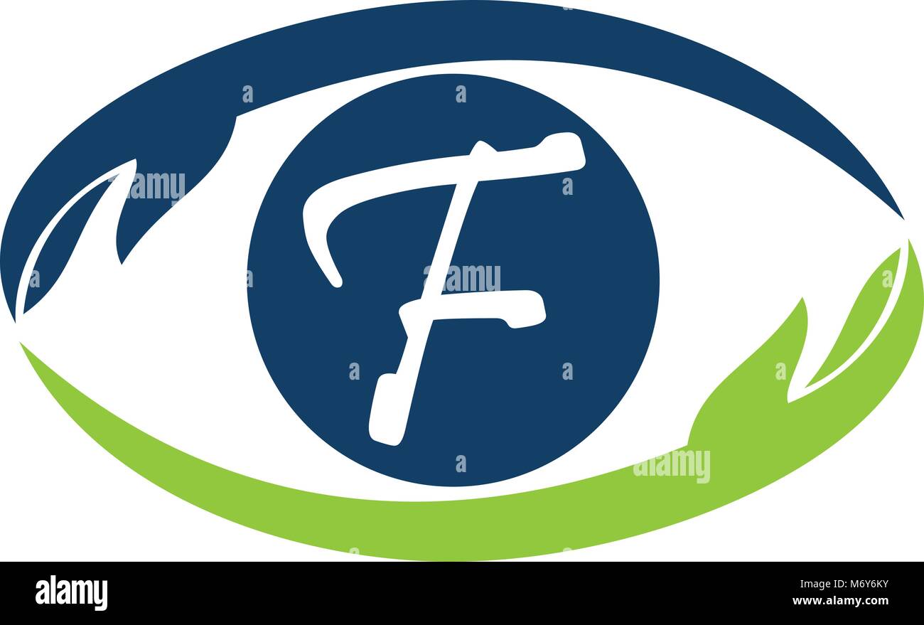 Eye Care Solutions Letter F Stock Vector Image & Art - Alamy