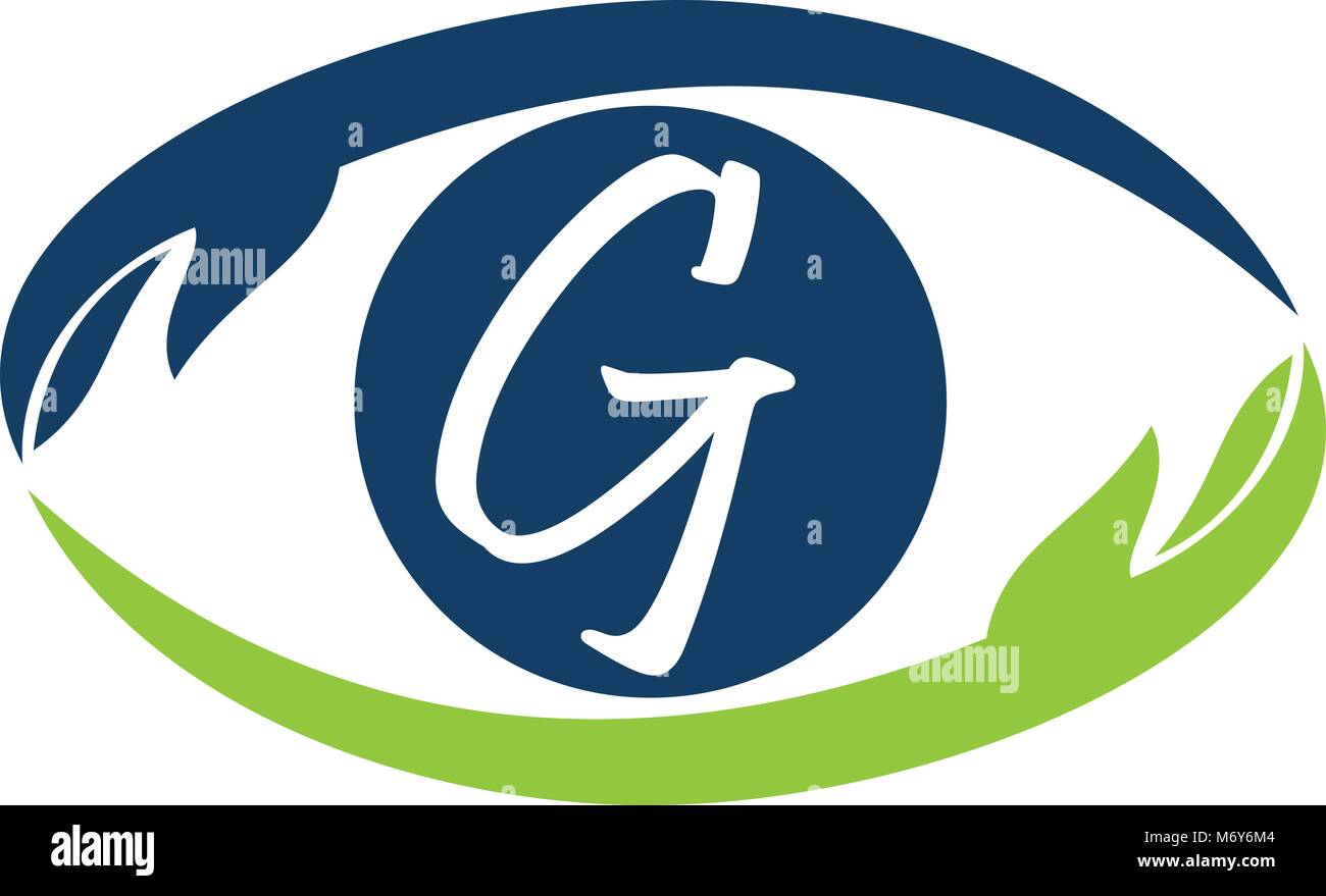 Eye Care Solutions Letter G Stock Vector Image & Art - Alamy