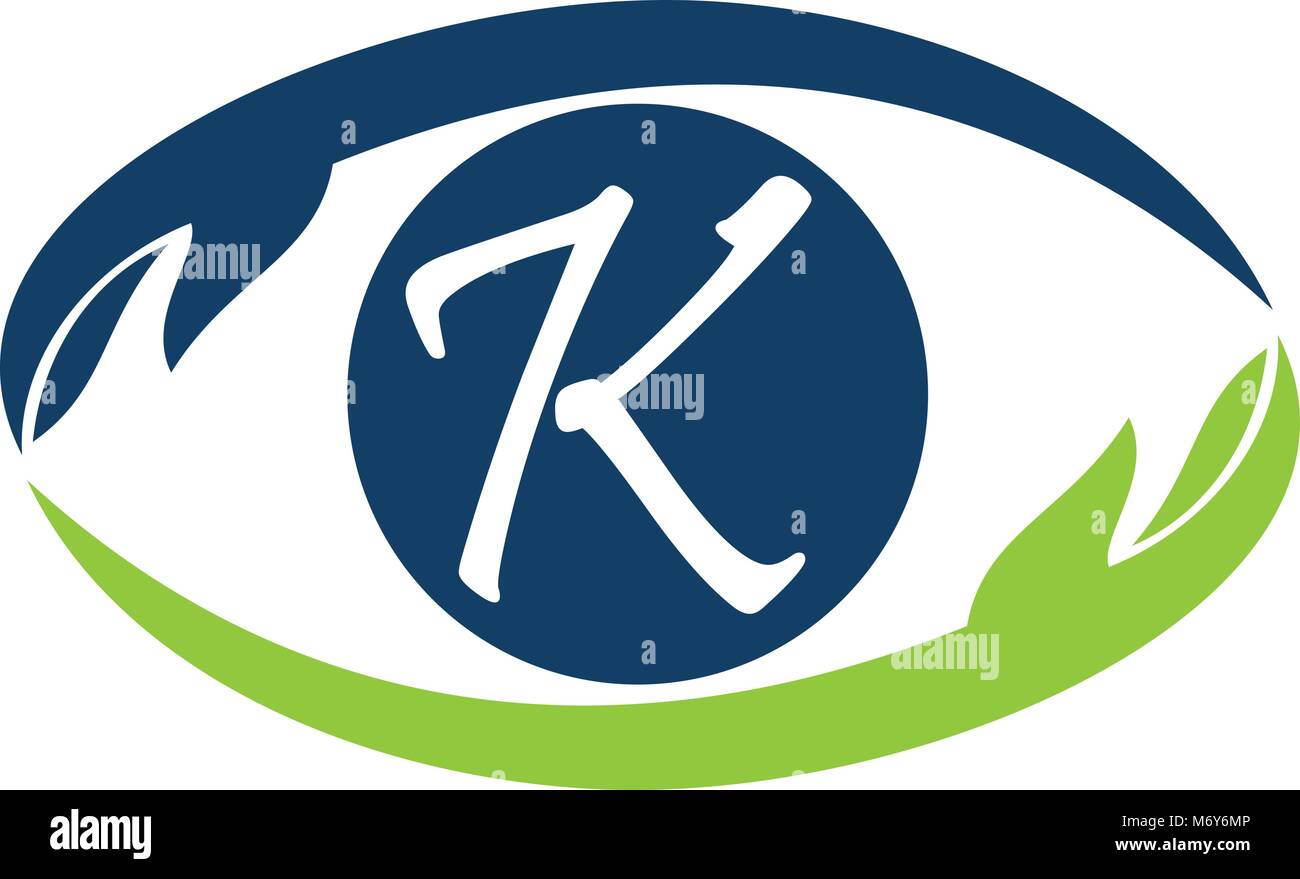 Eye Care Solutions Letter K Stock Vector Image & Art - Alamy
