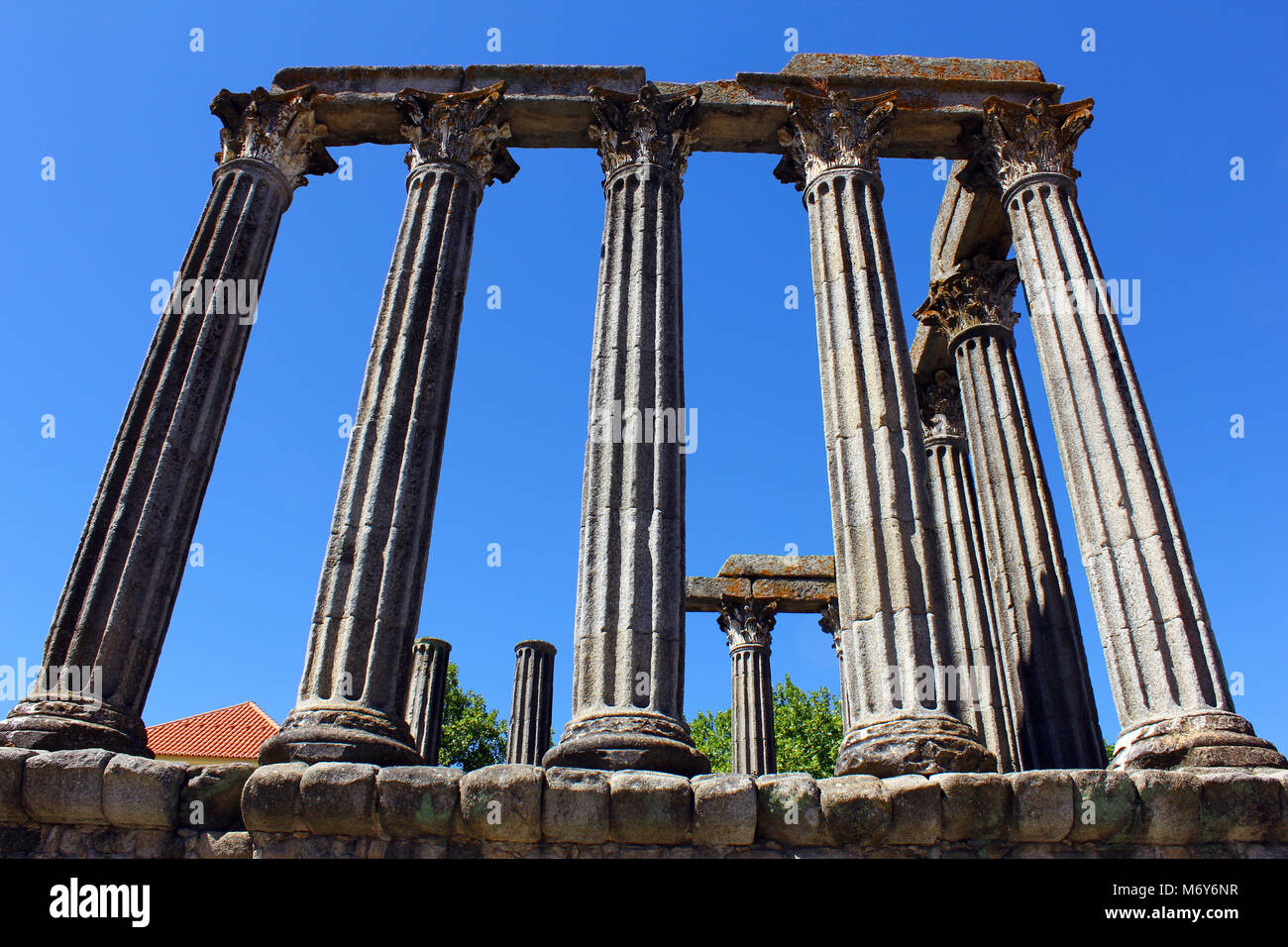 Roman temple, Evora, Portugal Stock Photo - Alamy