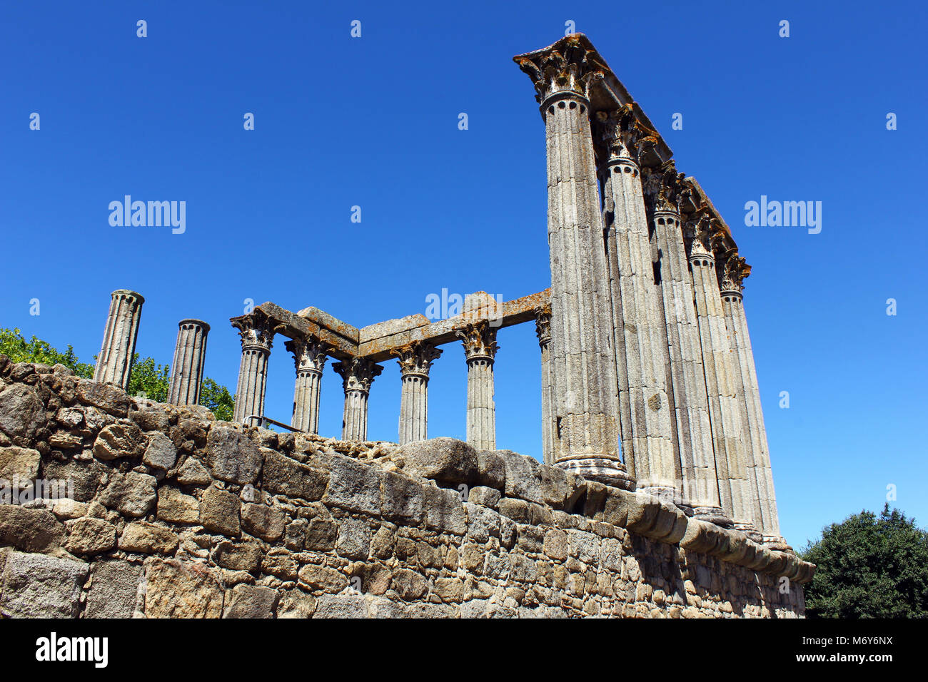 Roman temple, Evora, Portugal Stock Photo - Alamy