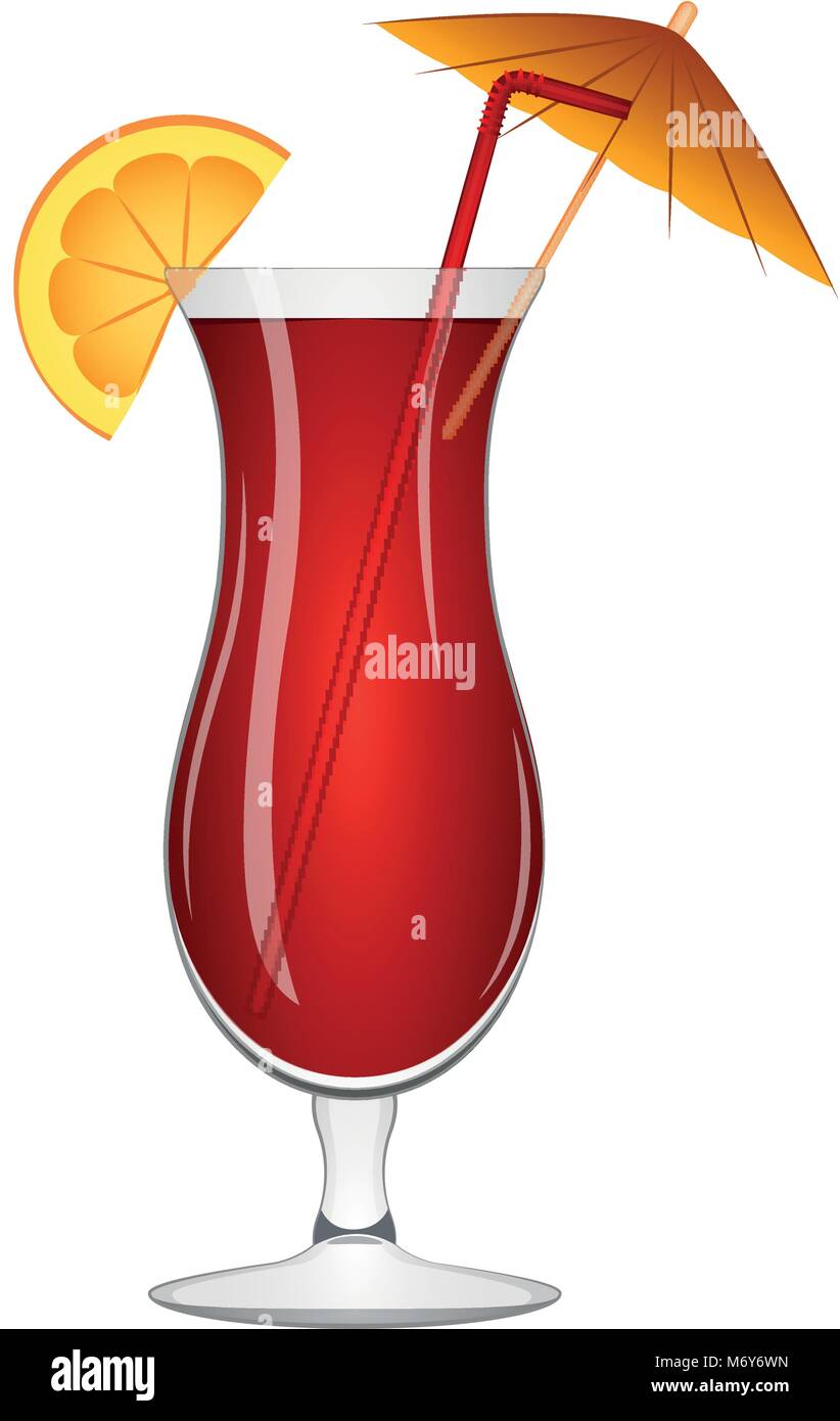 Orange color beach umbrella Stock Vector Images - Alamy