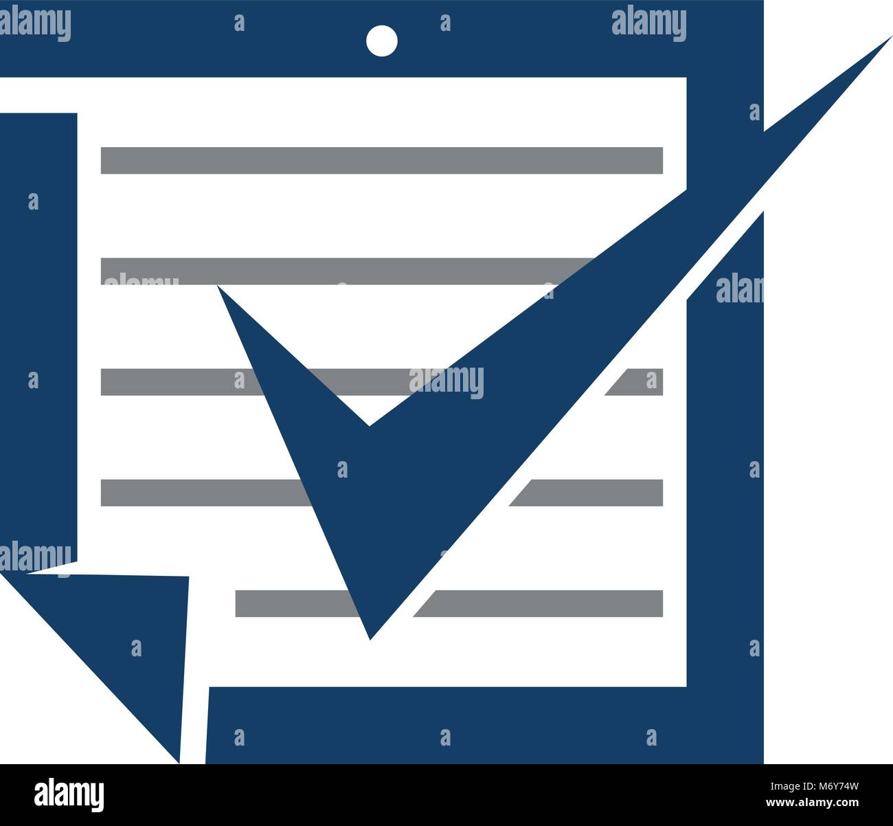 Document Checklist Logo Design Template Vector Stock Vector Image & Art ...