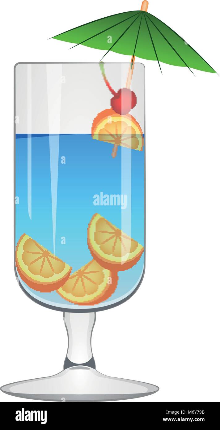 Orange color beach umbrella Stock Vector Images - Alamy