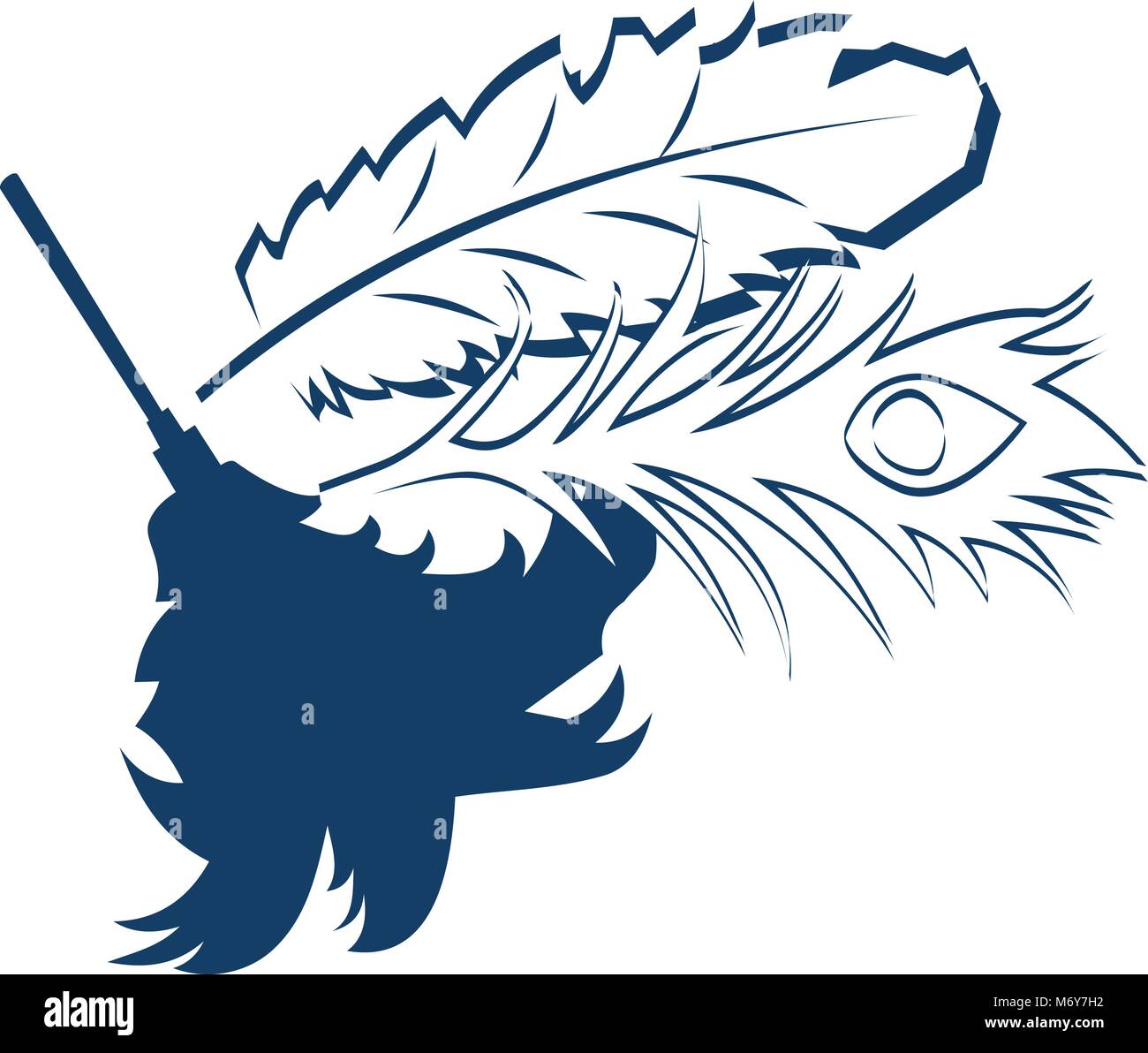 Dust Feather Logo Design Template Vector Stock Vector Image & Art - Alamy