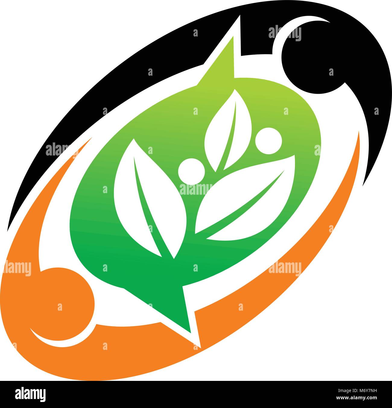 Ecology Sharing Logo Design Template Vector Stock Vector Image & Art ...