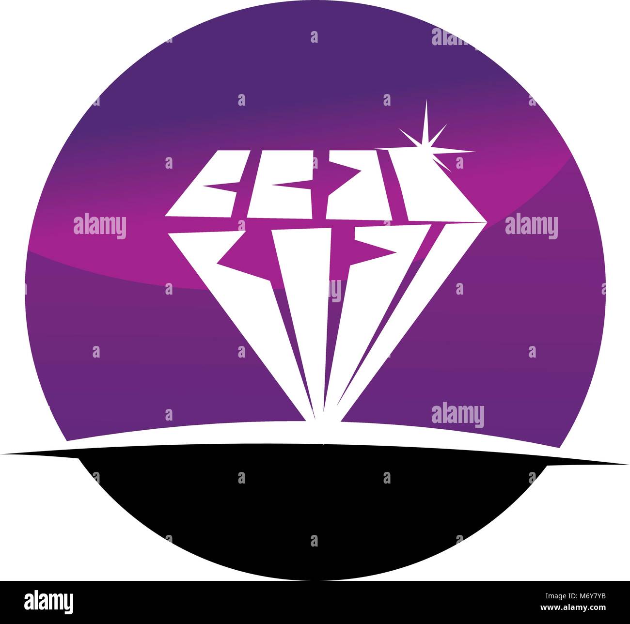 Diamond logo design hi-res stock photography and images - Alamy