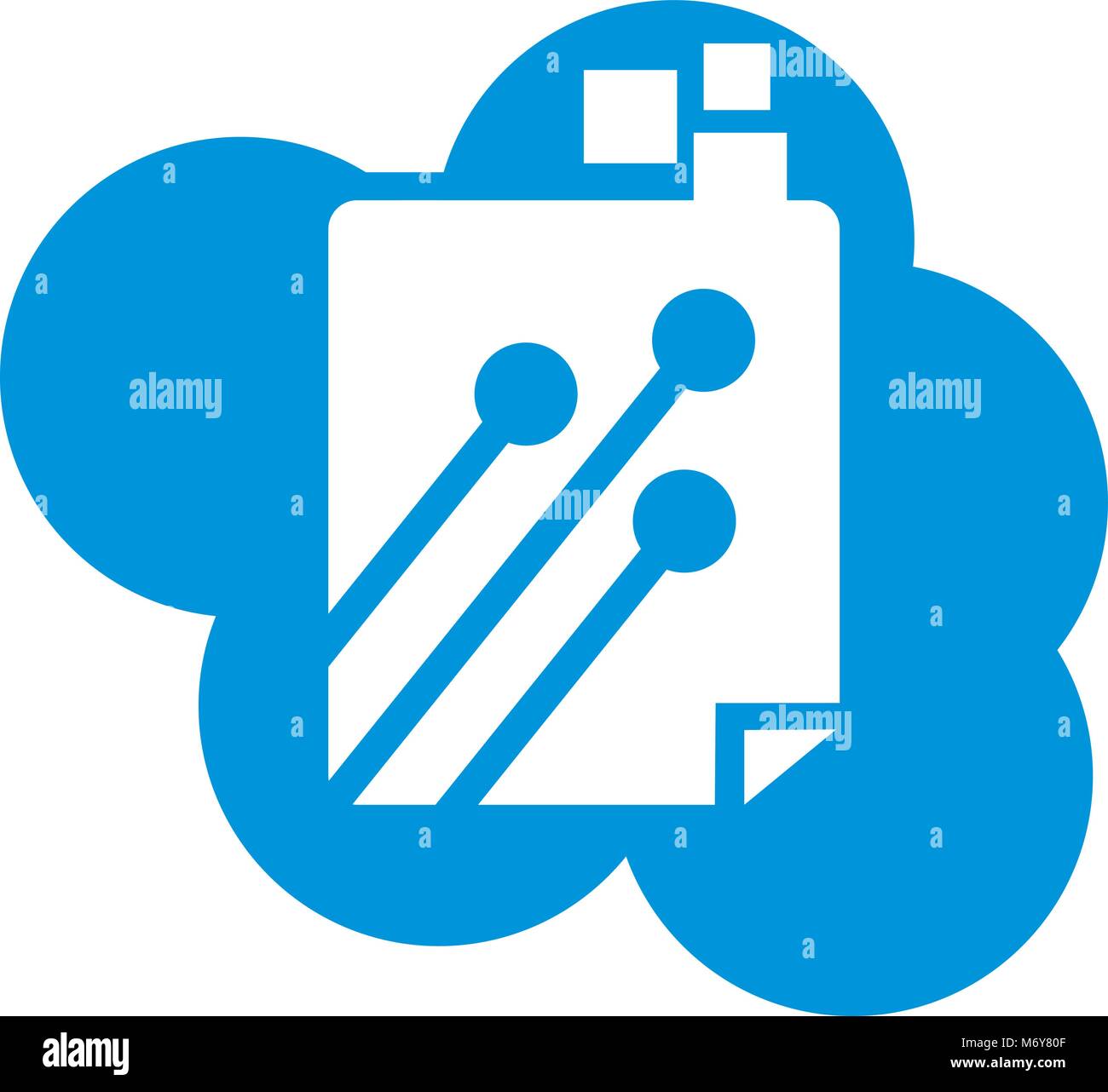Digital Document Cloud Stock Vector Image & Art - Alamy