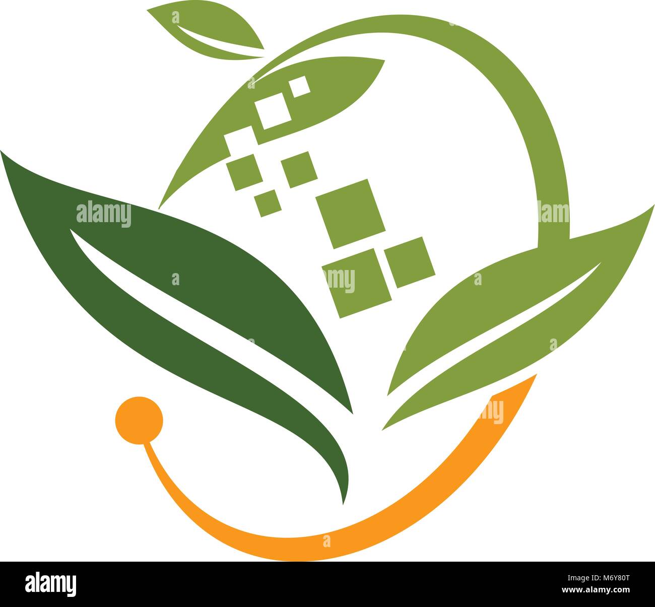 Digital Ecology Logo Design Template Vector Stock Vector Image & Art ...