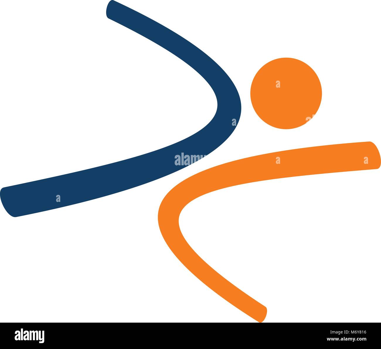 Dynamic Pose Logo Design Template Vector Stock Vector Image & Art - Alamy