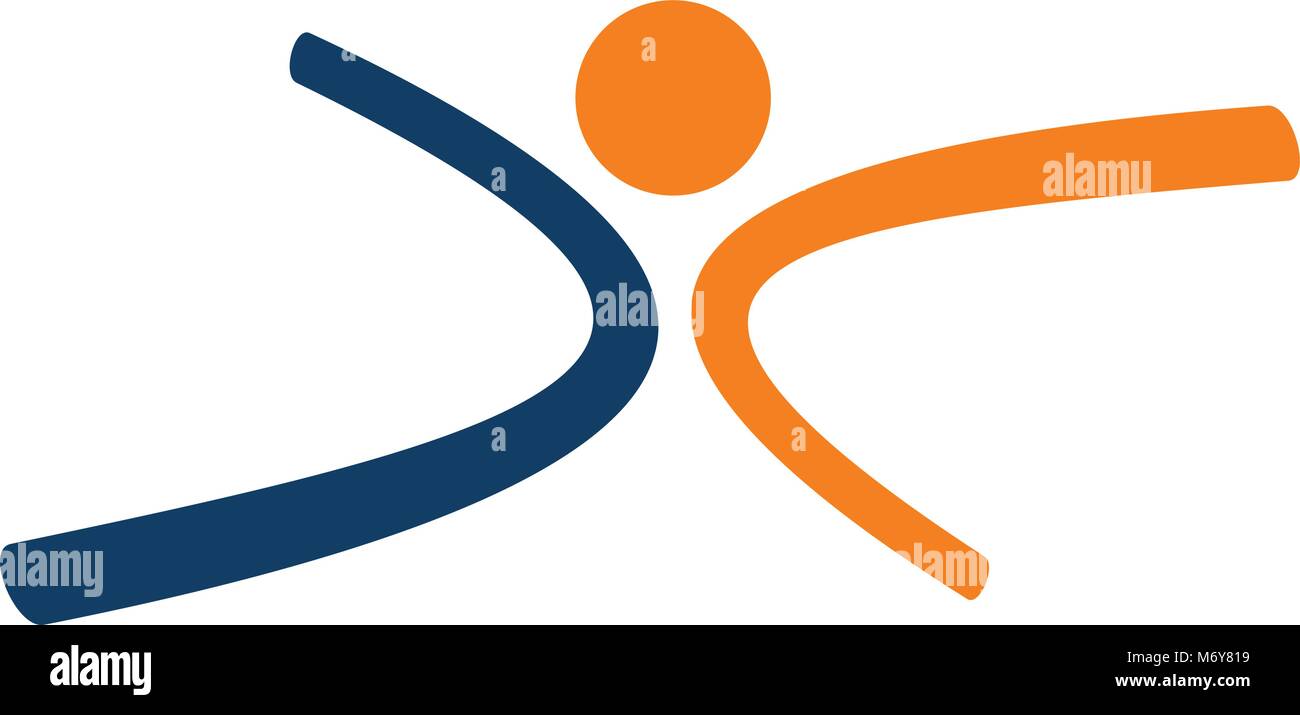 Dynamic Pose Logo Design Template Vector Stock Vector Image & Art - Alamy