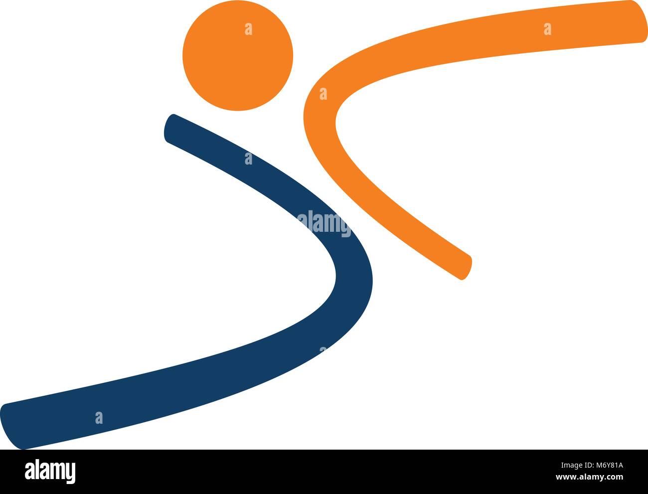 Dynamic Pose Logo Design Template Vector Stock Vector Image & Art - Alamy