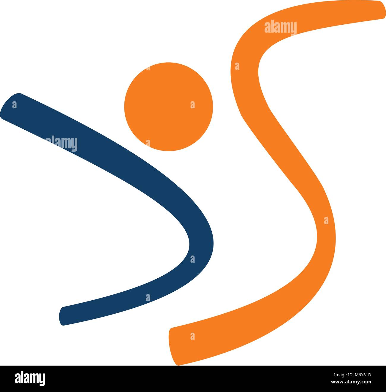 Dynamic Pose Logo Design Template Vector Stock Vector Image & Art - Alamy