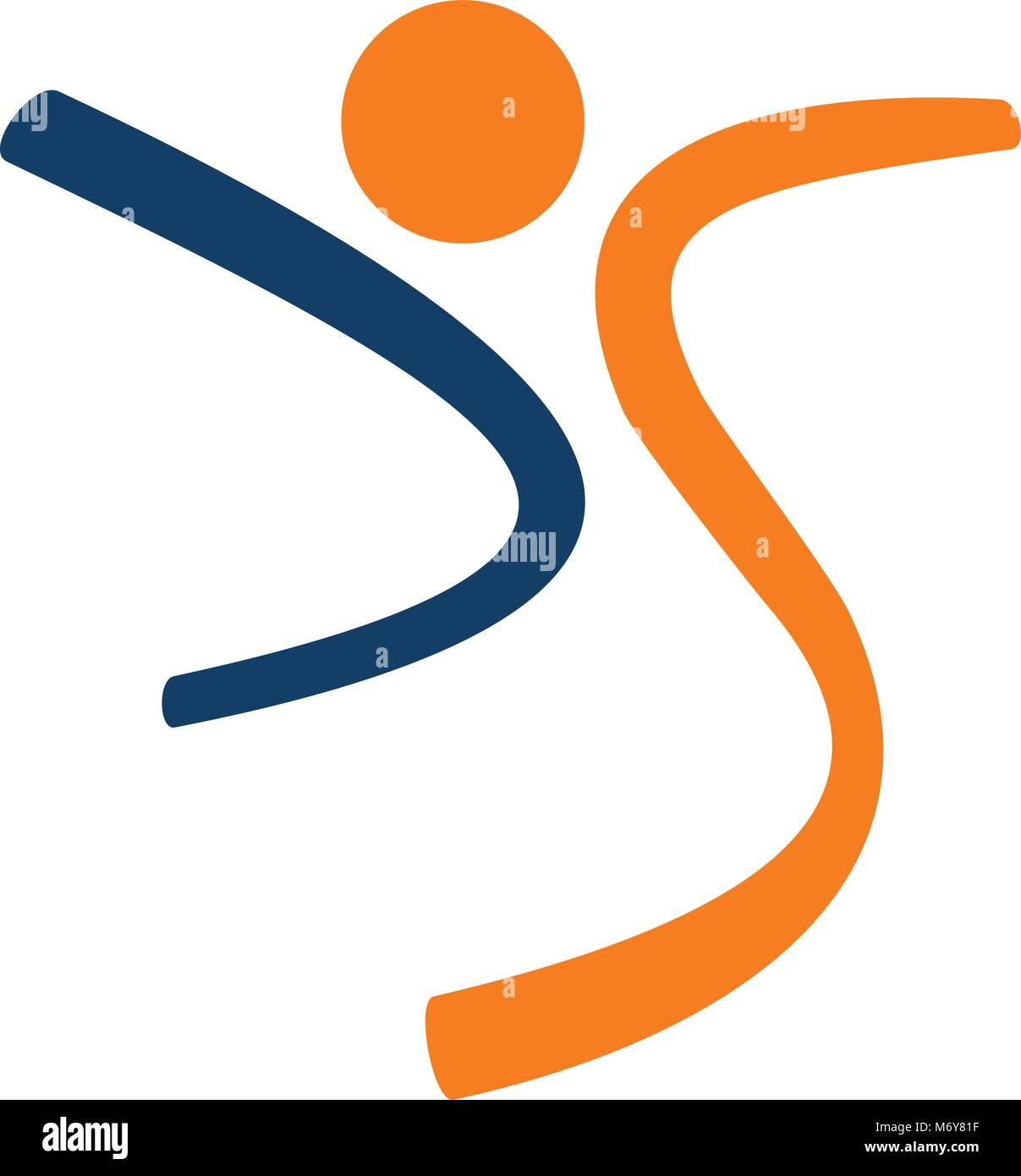 Dynamic Pose Logo Design Template Vector Stock Vector Image & Art - Alamy