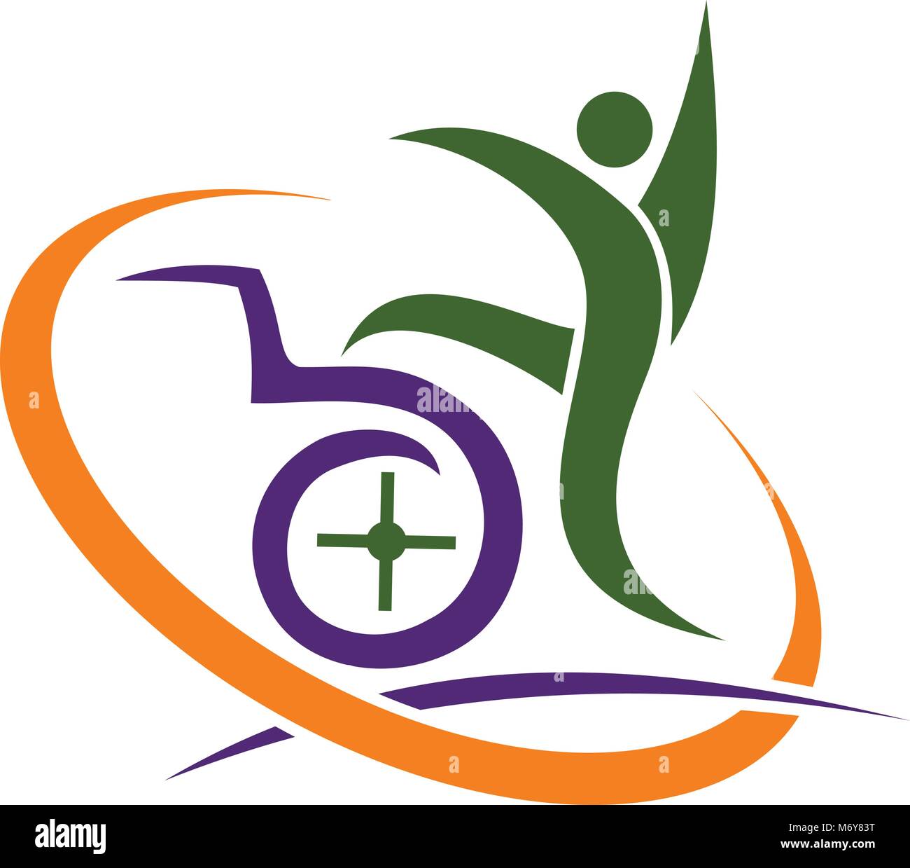 Disability Care Logo Design Template Vector Stock Vector Image & Art ...